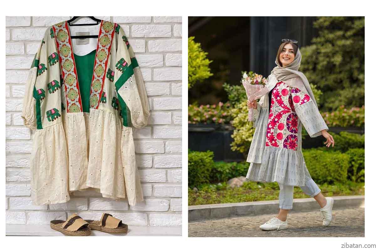مدل مانتو مخمل سوزن دوزی ؛ زیبایی در هنر دستی زیباتن